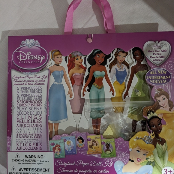 Disney | Toys | Disney Princess Storybook Paper Dolls Kit Age 3 | Poshmark